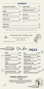 restaurant menu | Antelope Point Marina & RV Park